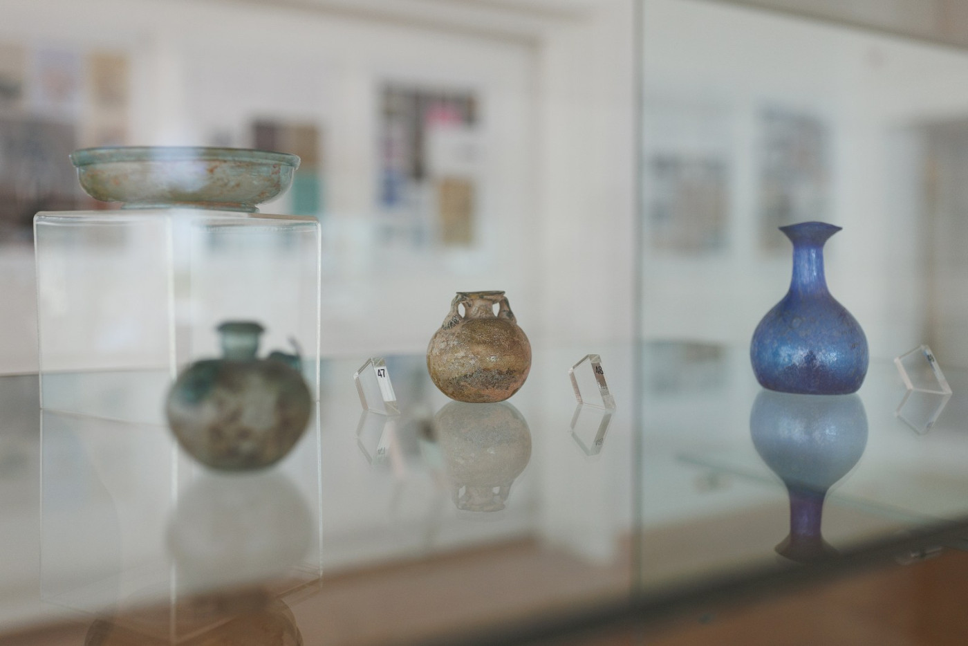 A Vial In The Shape Of A Medusa From Roman Times At The Museum Of ...